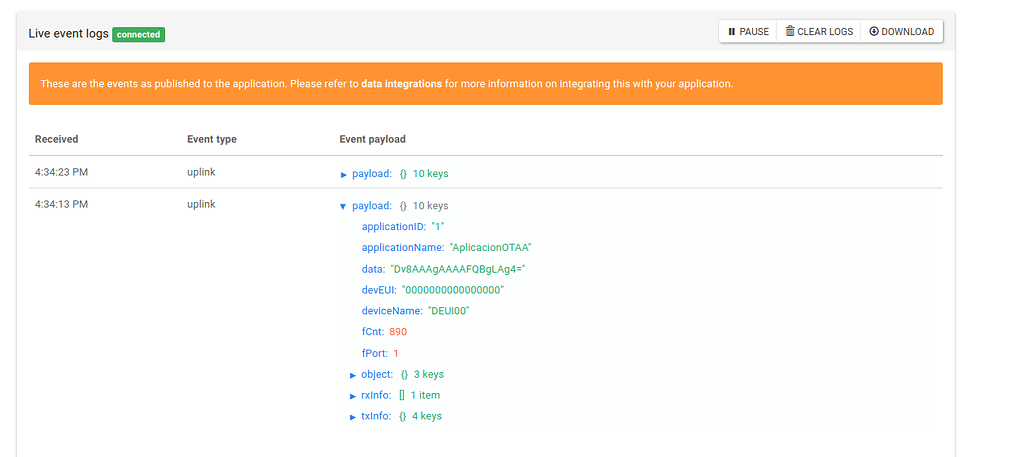 Lora App Server Influxdb Integration With Grafana Chirpstack Application Server Chirpstack