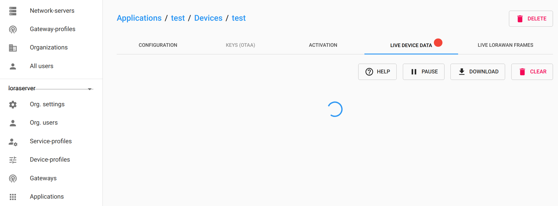 Slow No Loading Of Gateway Application Frames Chirpstack Application Server Chirpstack